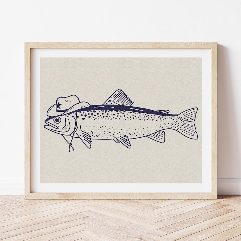 Fish Cowboy Decor - Etsy