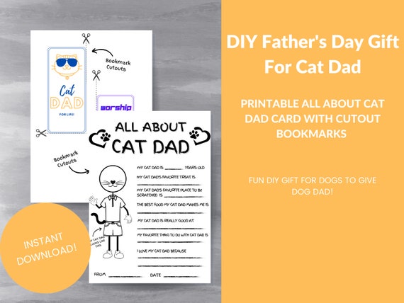 All About Cat Dad Father's Day Gift for Cat Dad's - Etsy