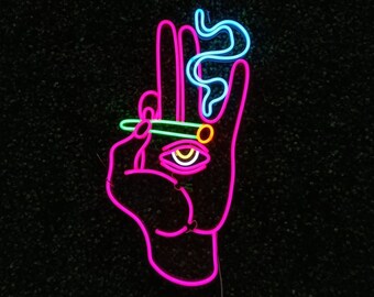 Hand Joint Neon Sign - Etsy