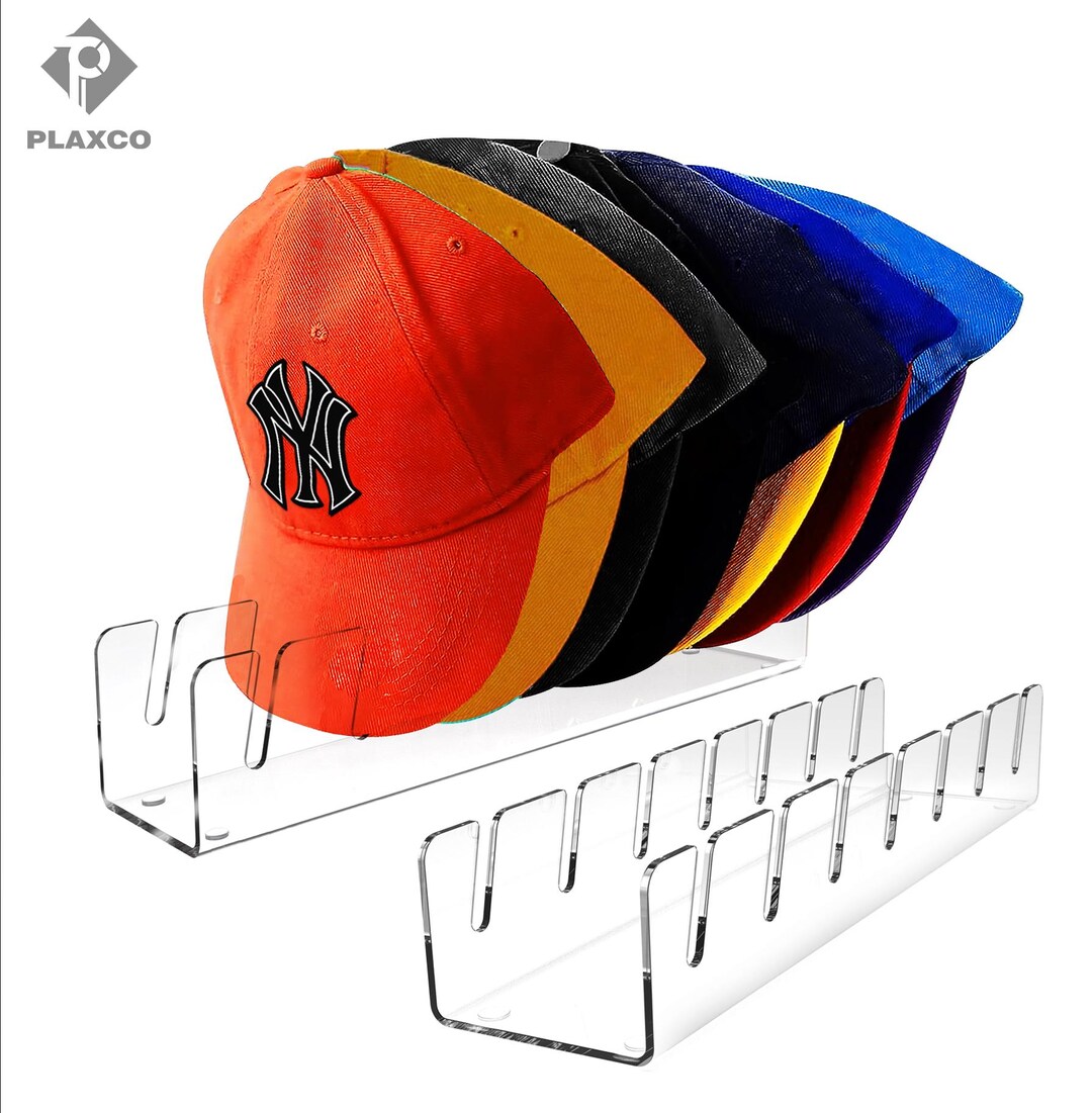 Acrylic Baseball Cap Stand: No Install Hat Organizer (2 Pcs) - Etsy