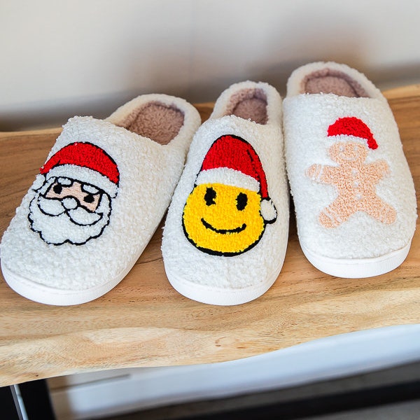 Smiley Face Slippers - Etsy