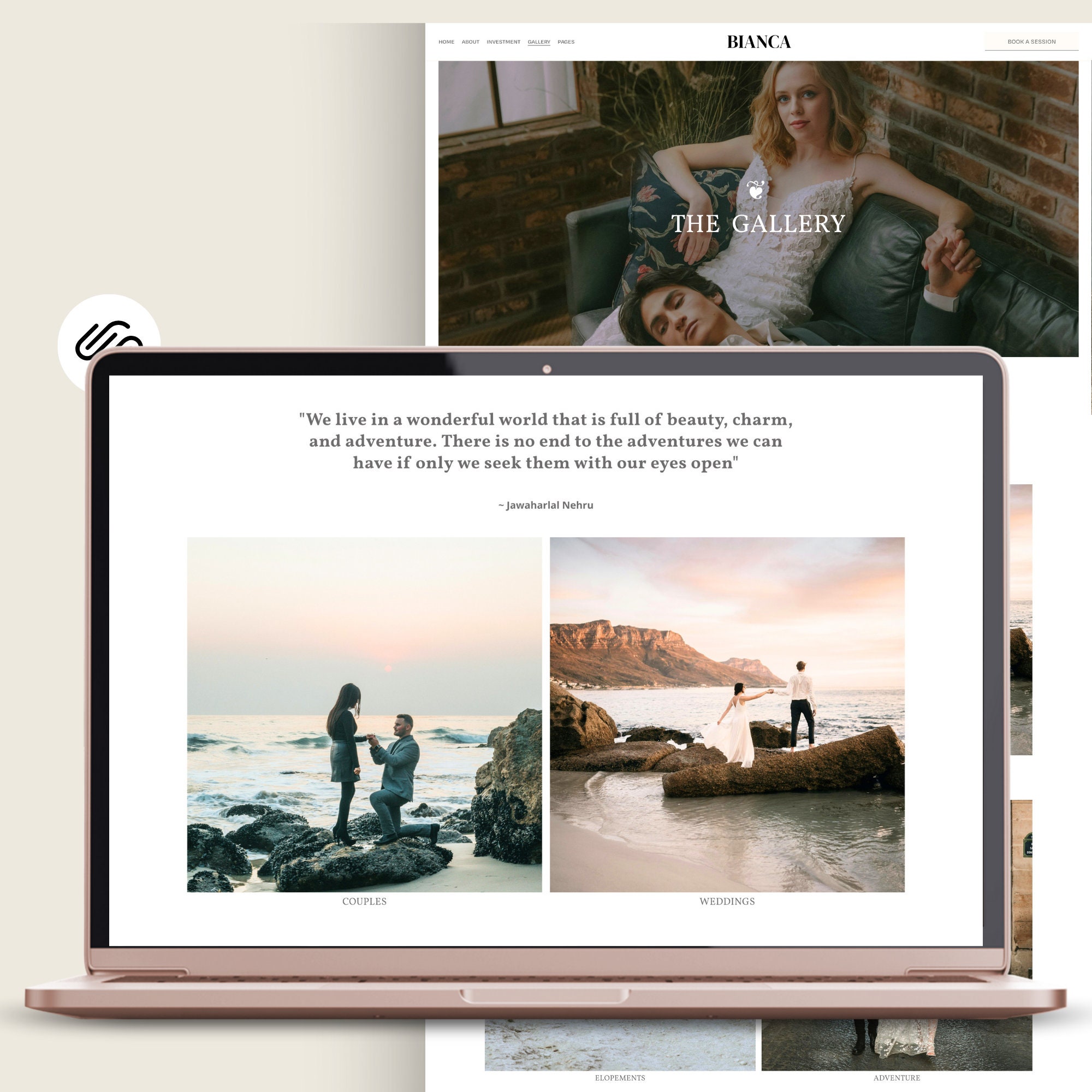 Squarespace Website Template for Photographer, Bianca Template ...