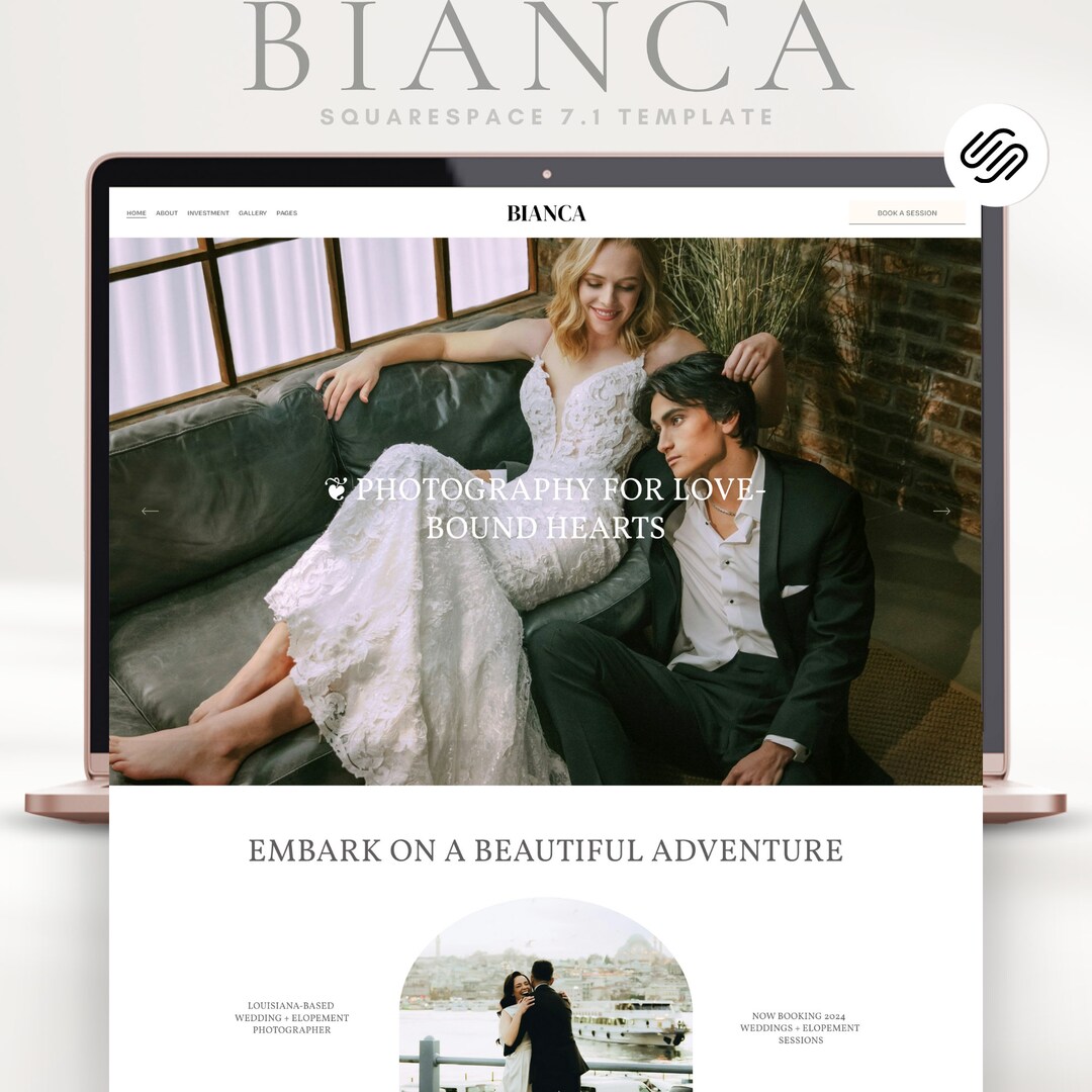 Squarespace Website Template for Photographer, Bianca Template ...