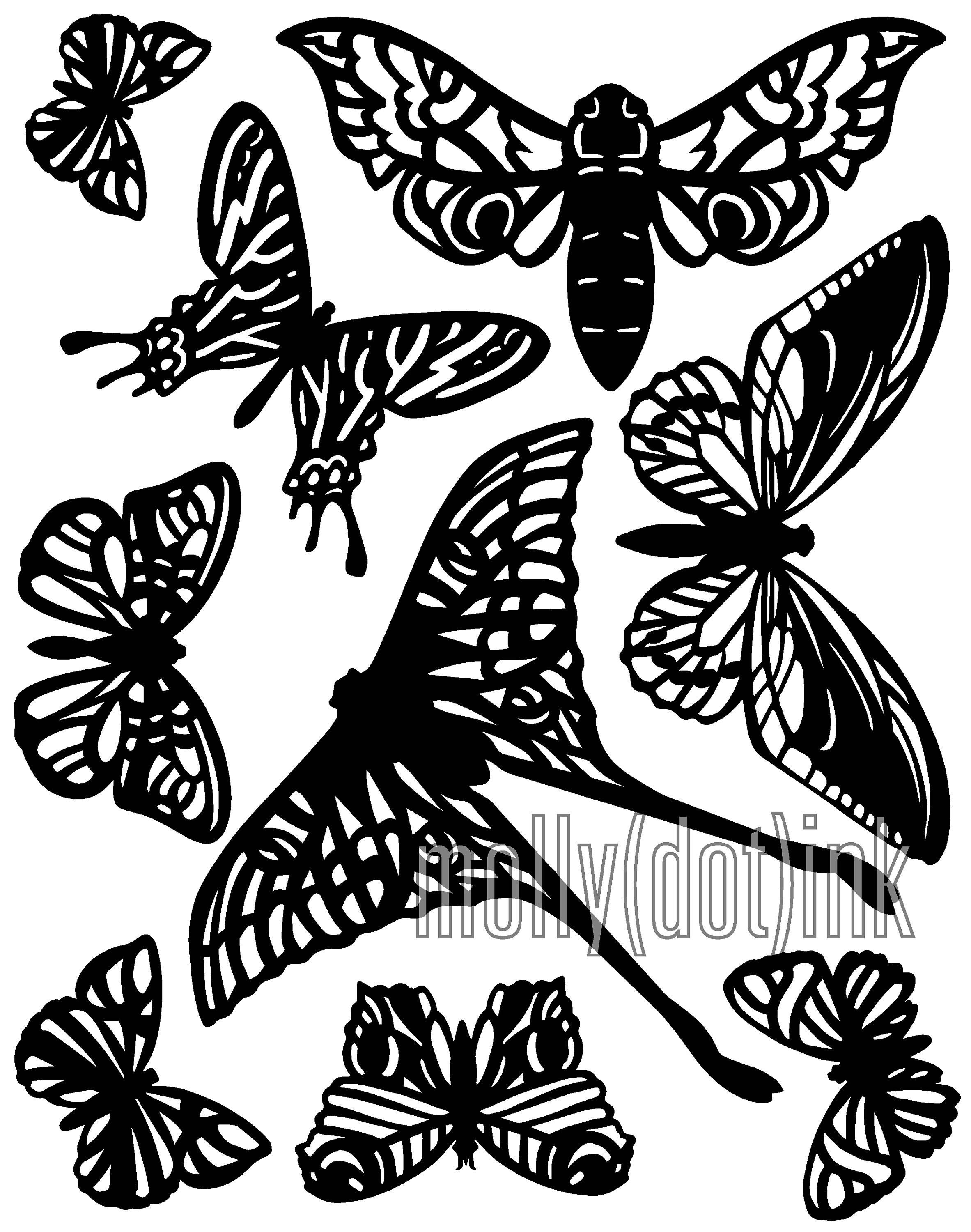 Papercraft: Butterflies and Moths Assortment - Etsy
