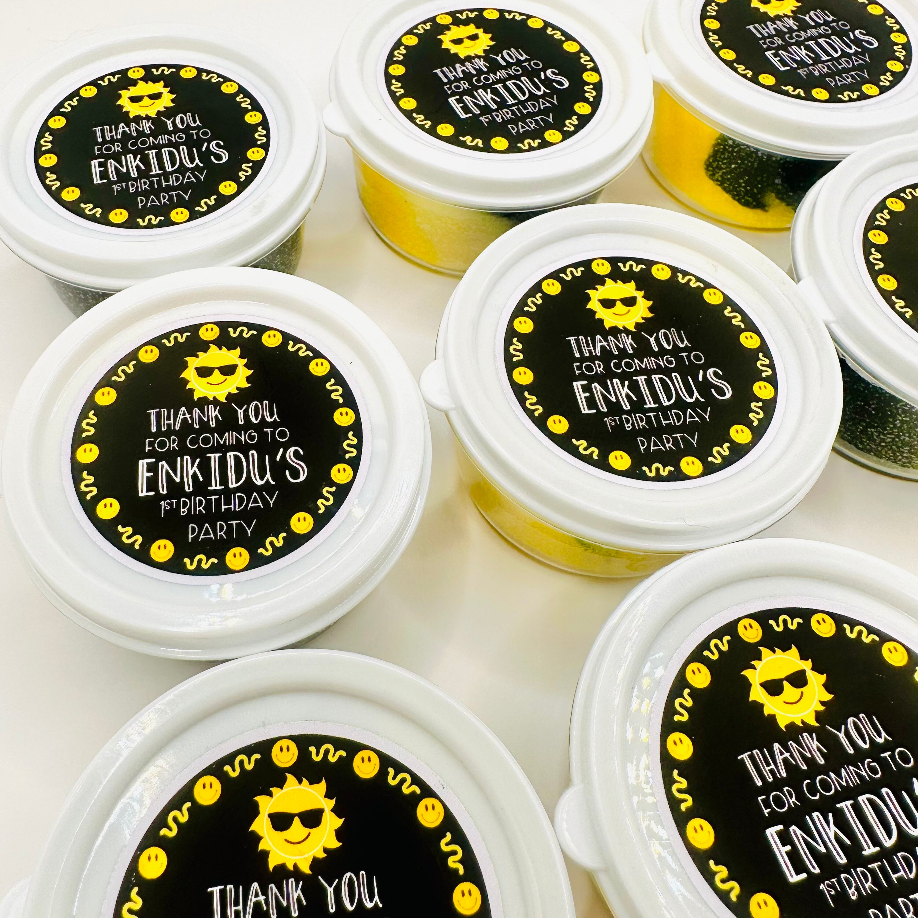 Custom Party Favor Stickers, Custom Playdough Jar Labels, Custom Labels ...
