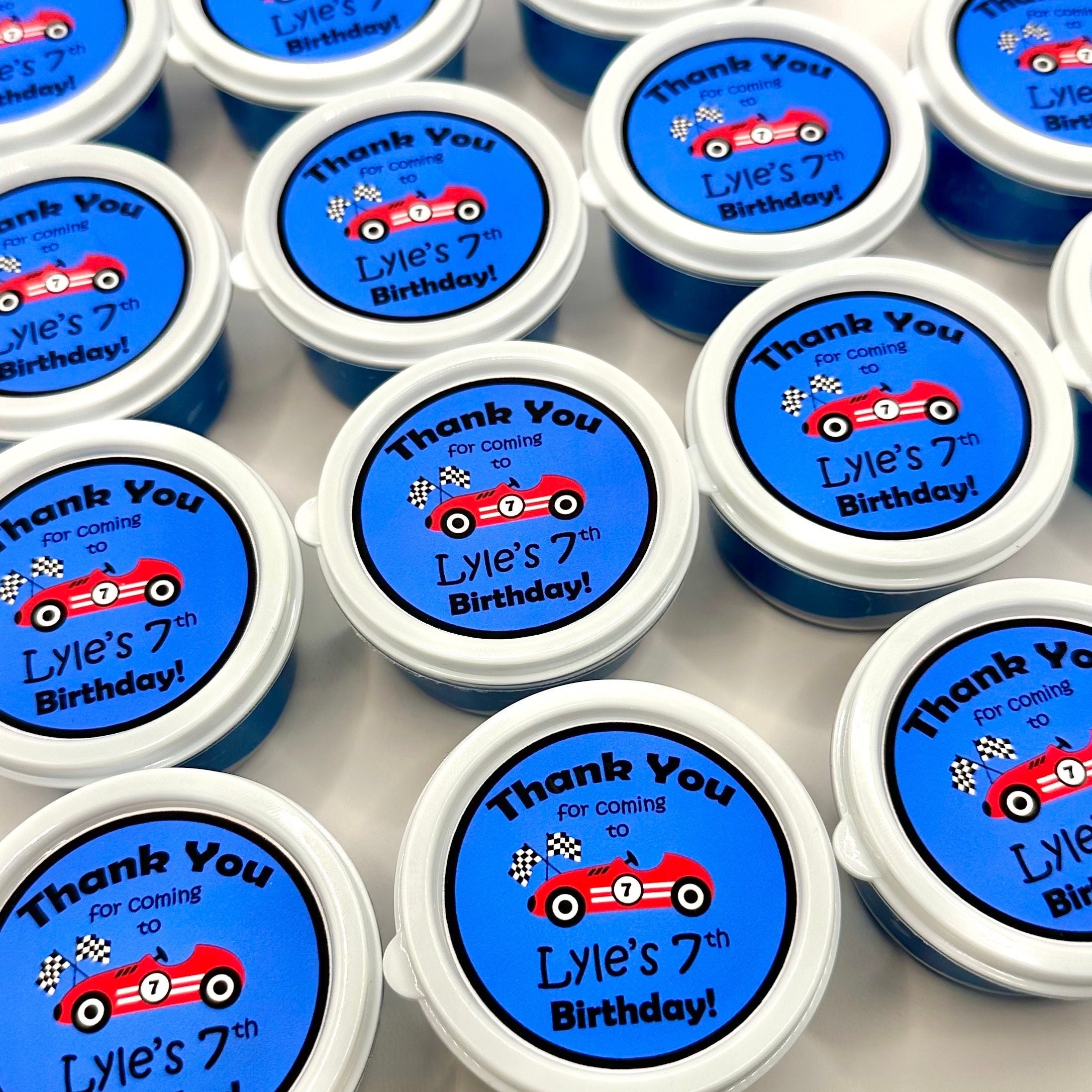 Custom Party Favor Stickers, Custom Playdough Jar Labels, Custom Labels ...