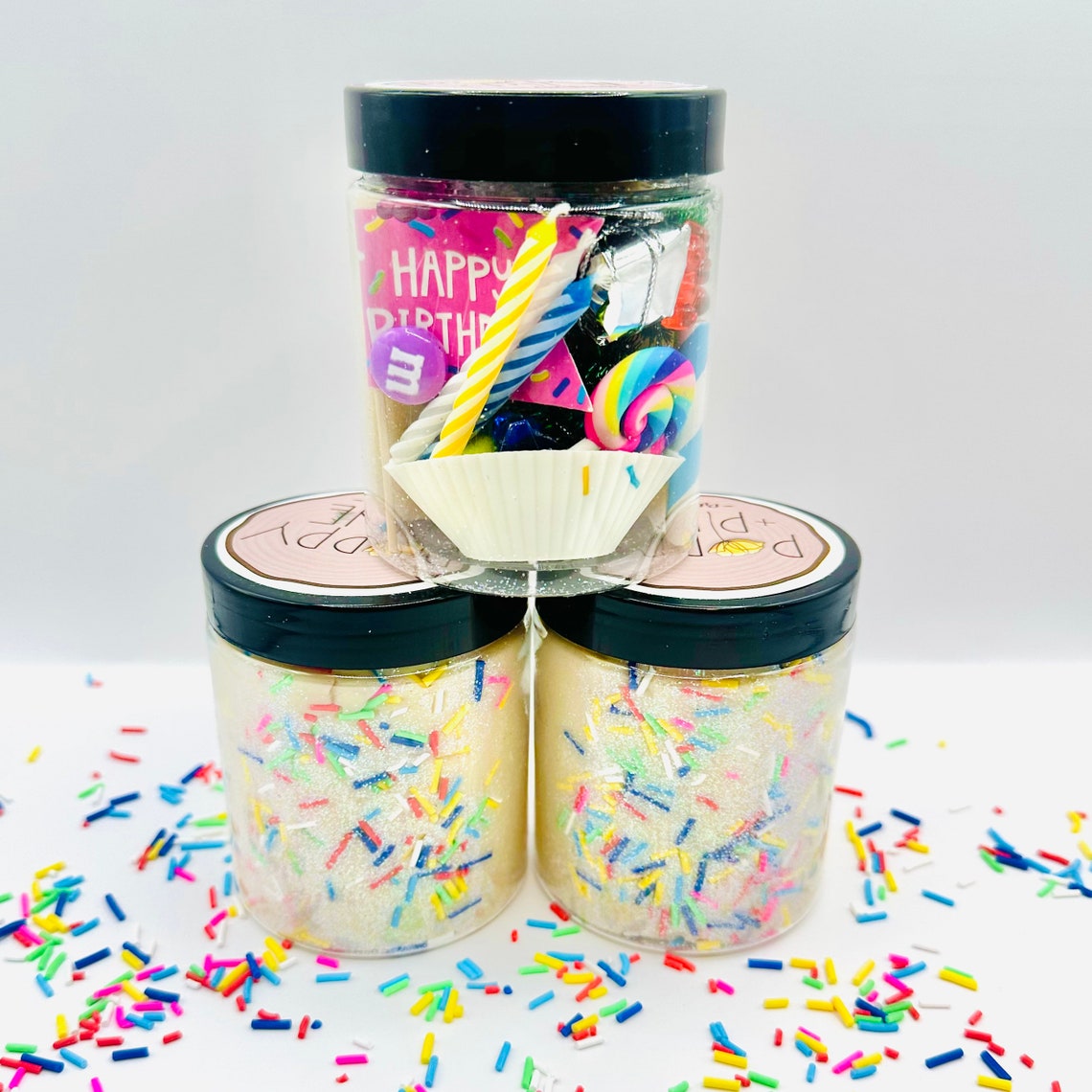 Birthday Playdough Jars, Playdough Kit, Mini Playdough Kit, Party ...