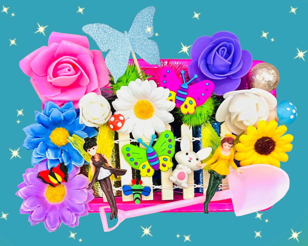 Fairy Garden Playdough Kit, Sensory Kit, Sensory Bin, Playdoh Kit, Play ...