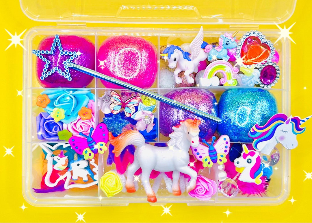 Unicorn Playdough Kit, Sensory Kit, Sensory Bin, Playdoh Kit, Play ...