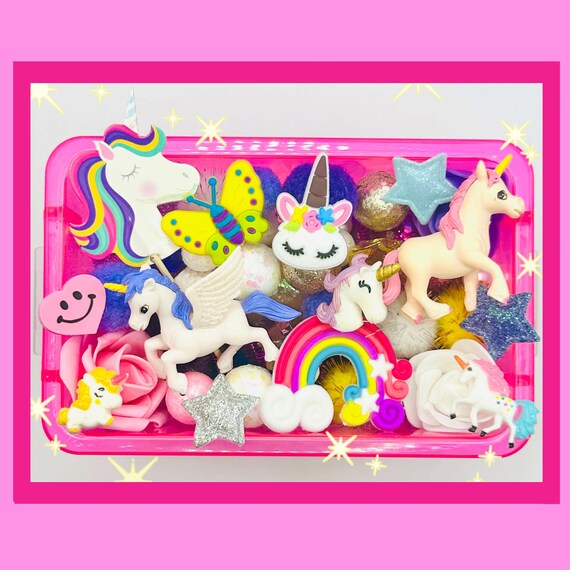 Unicorn Playdough Kit Unicorn Sensory Kit Sensory Bin Playdoh Kit Play Dough Kit Playdough Kit Sensory Box Unicorn Sensory Play Doh Etsy