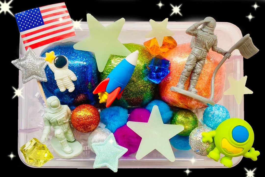 Space Playdough Kit, Alien Playdough Kit, Sensory Kit, Playdoh Kit ...