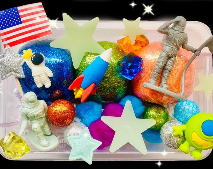 Space Playdough Kit, Alien Playdough Kit, Sensory Kit, Playdoh Kit ...