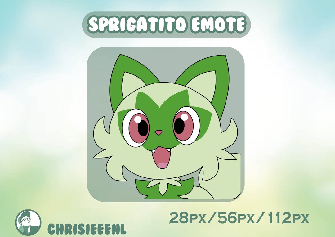 Sprigatito Emote Instant Download - Etsy