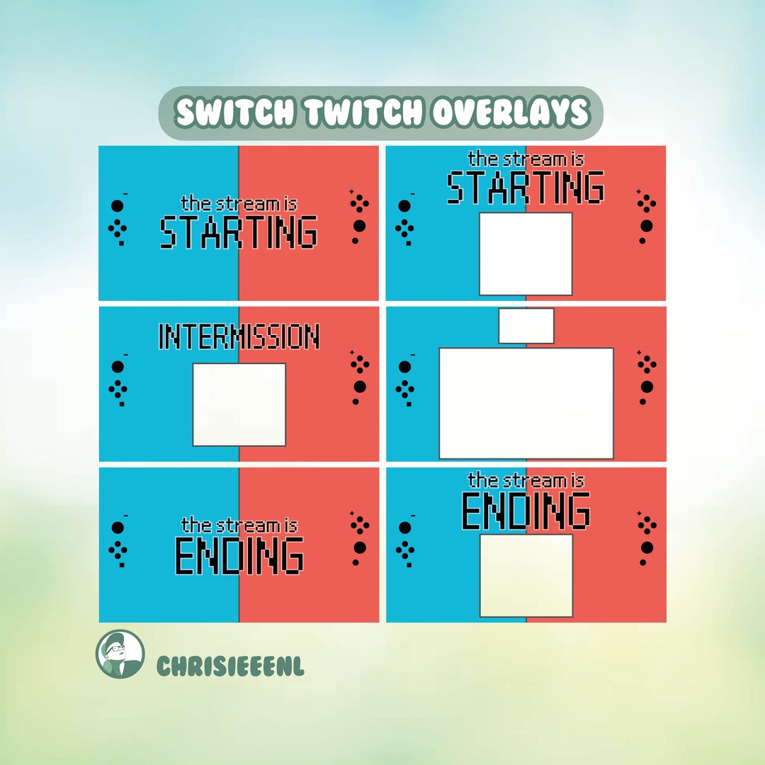 Switch ~ Stream Overlays ~ Instant Download - Etsy