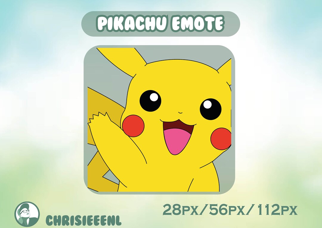 Pikachu Emote Instant Download - Etsy