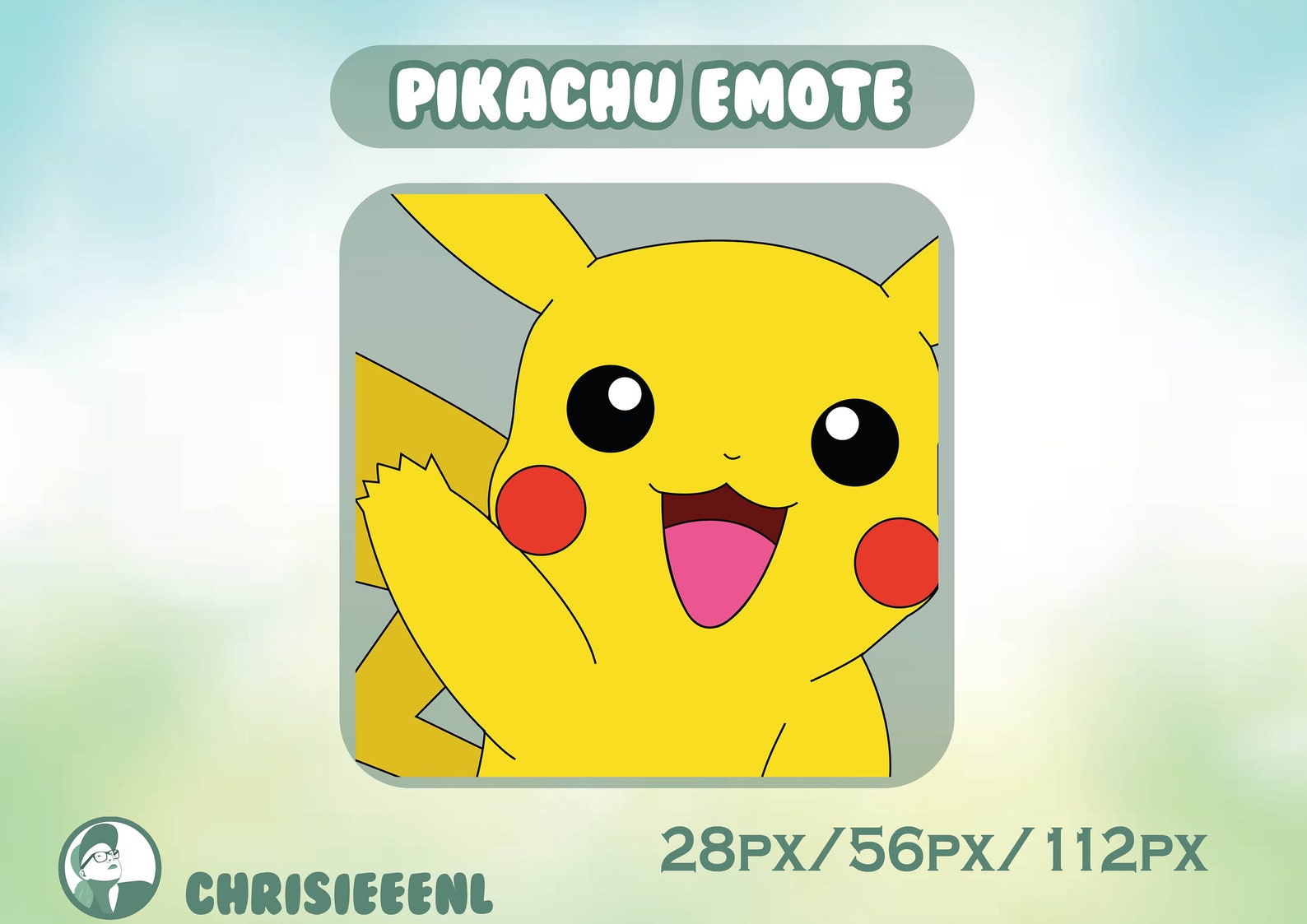 Pikachu Emote Instant Download - Etsy