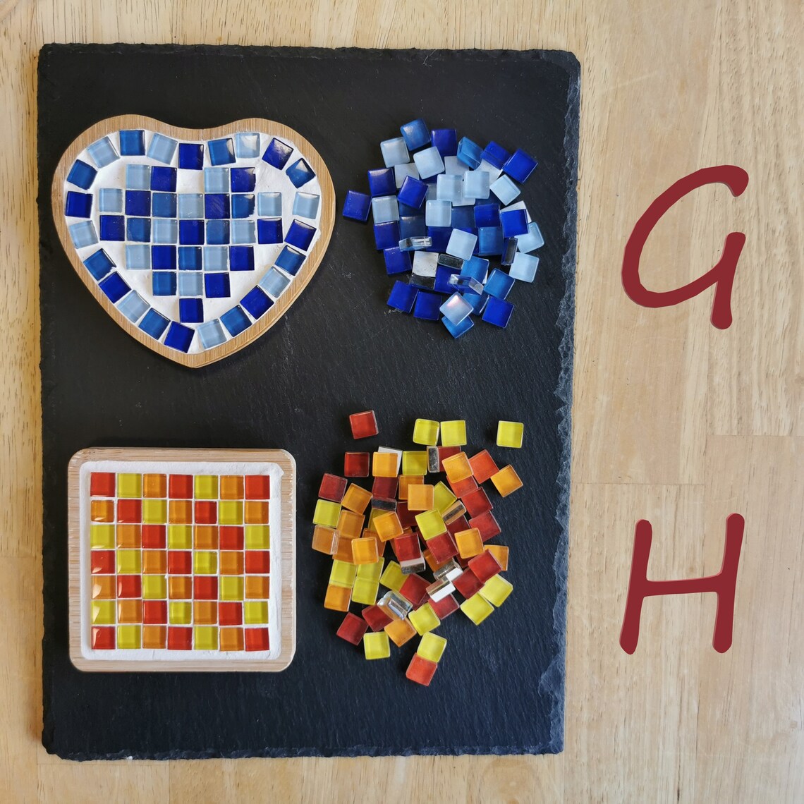 Mosaic Tile Make Your Own Square Coaster DIY Craft Kit, Single Pack ...