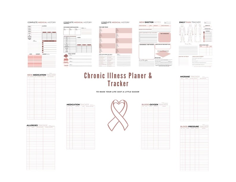 Chronic Illness Planer & Tracker - Etsy