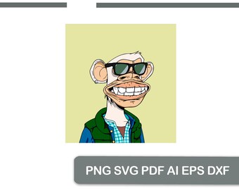 Bored Ape Vector - Etsy