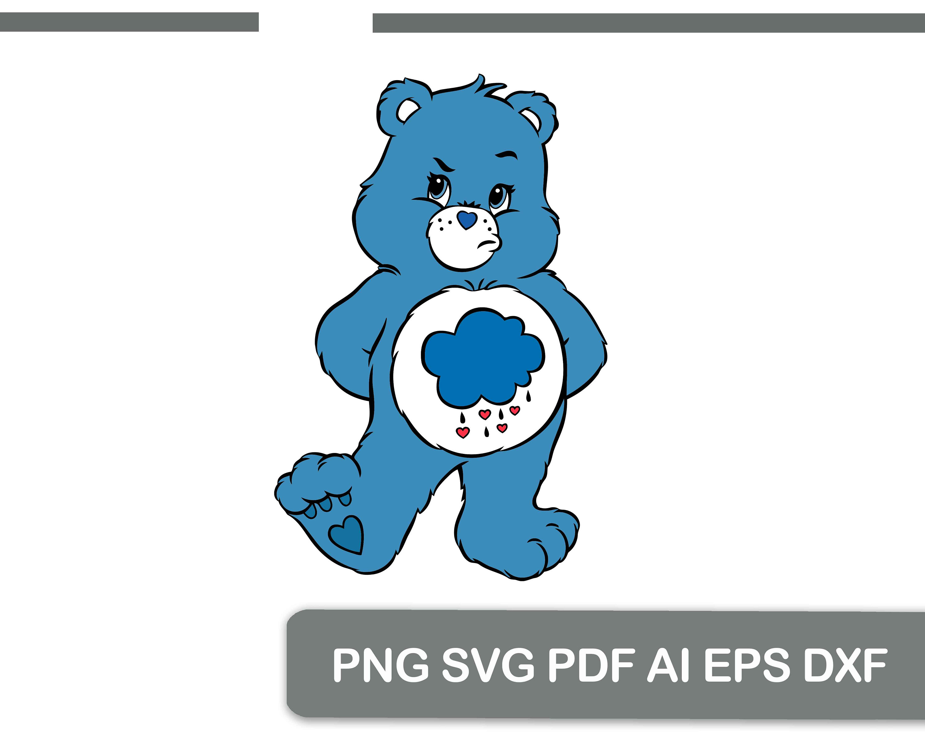 1 Care Bear Grumpy Bear Printable Cricut Iron on Transfer - Etsy