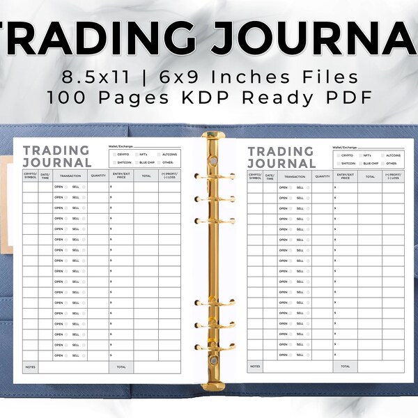 Trading Journal Template - Etsy