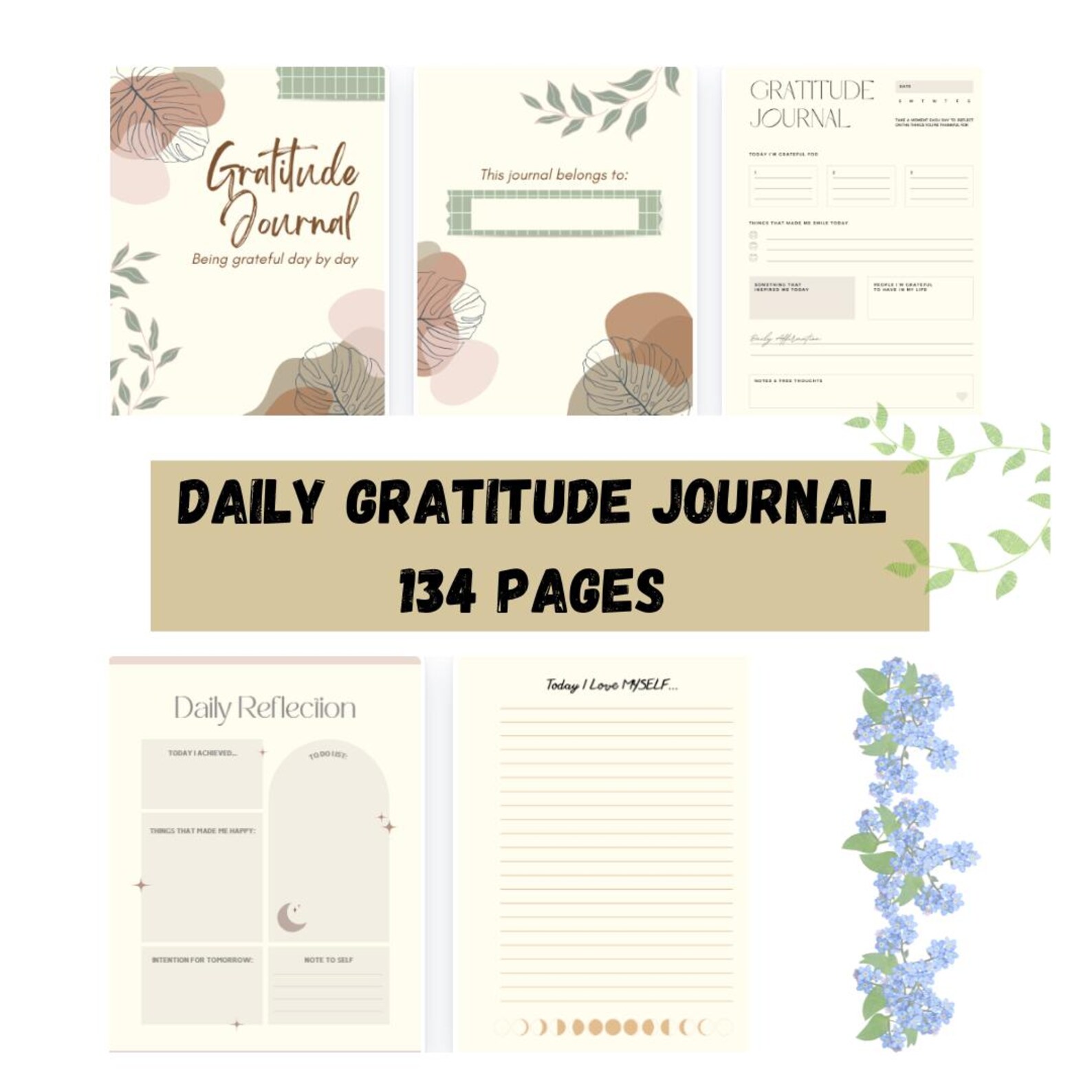 Digital Gratitude Journal - Etsy