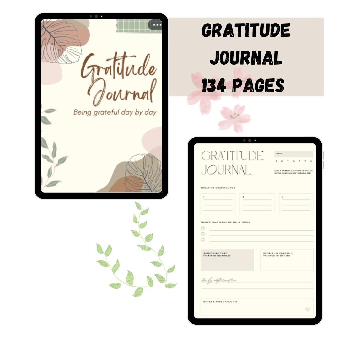 Digital Gratitude Journal - Etsy