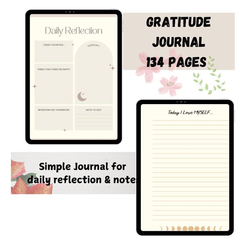Digital Gratitude Journal - Etsy