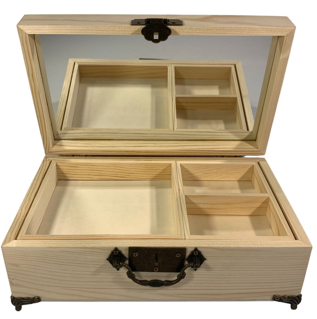 FANCY STASH BOX, Unfinished Wood Box, Unfinished Wooden Box, Keepsake ...