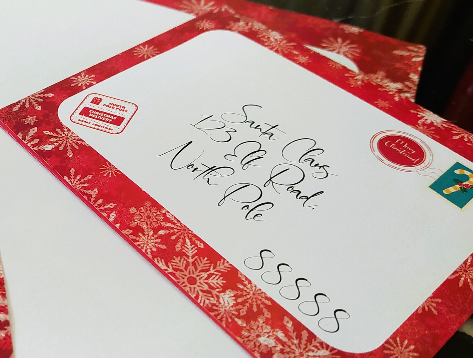 Santa Letter Envelope, Official Letter to Santa With Matching Envelope ...