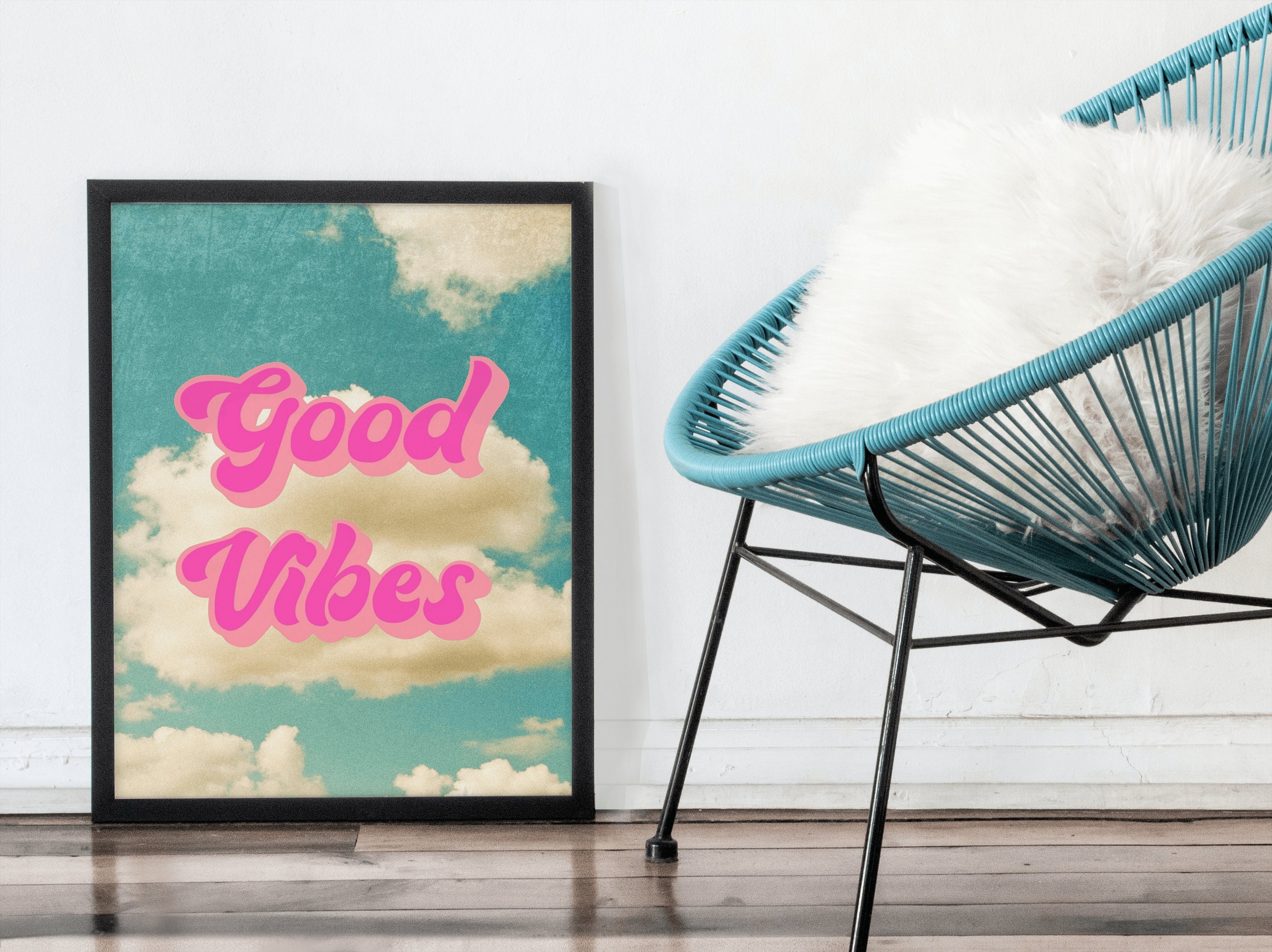 Good Vibes Poster Good Vibes Print Art Hippie Room Decor - Etsy