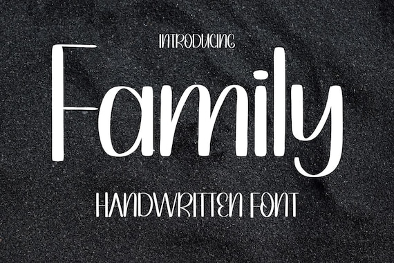 Family Font Handwriting Fonts Handwritten Fonts Cricut - Etsy