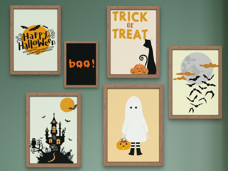 Halloween Mega Bundle Set - 30 Printables, Halloween Wall Art ...