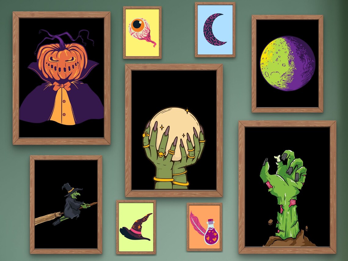 Halloween Mega Bundle Set 30 Printables Halloween Wall Art - Etsy