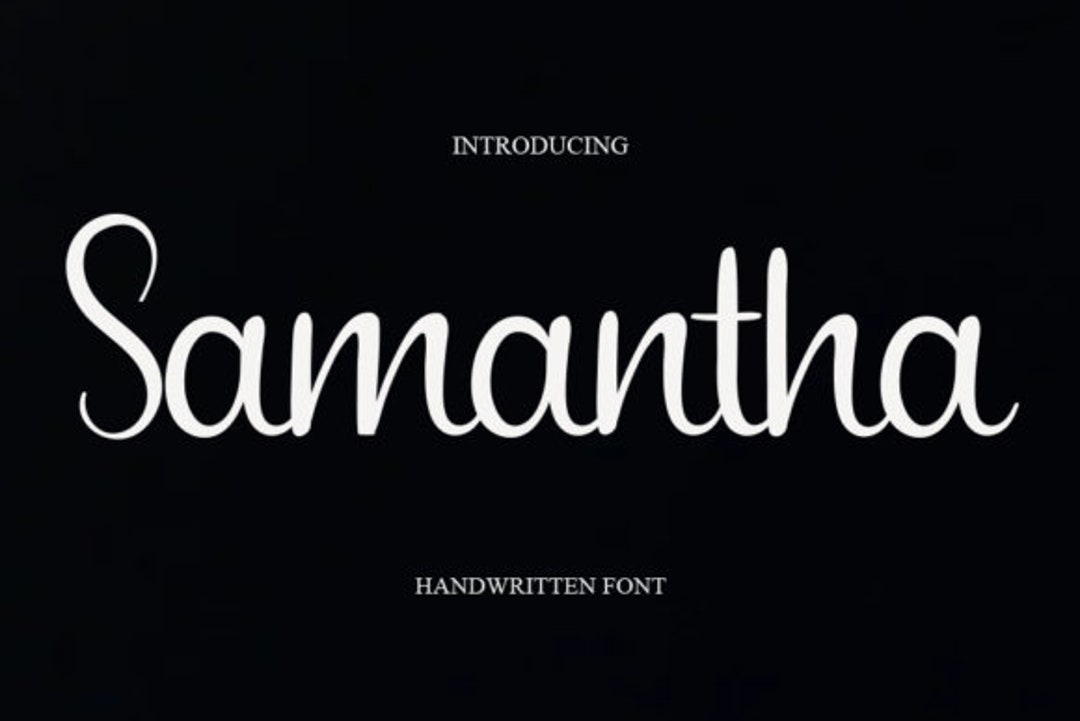 Samantha Font, Handwriting Fonts, Handwritten Fonts, Cricut Fonts ...