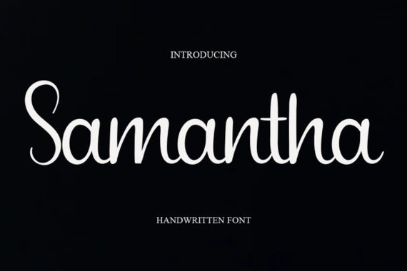 Samantha Font Handwriting Fonts Handwritten Fonts Cricut - Etsy Australia