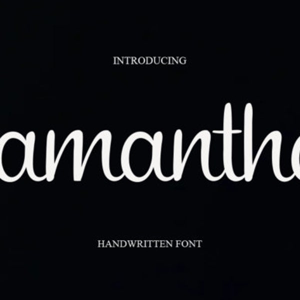 Samantha Font Svg - Etsy