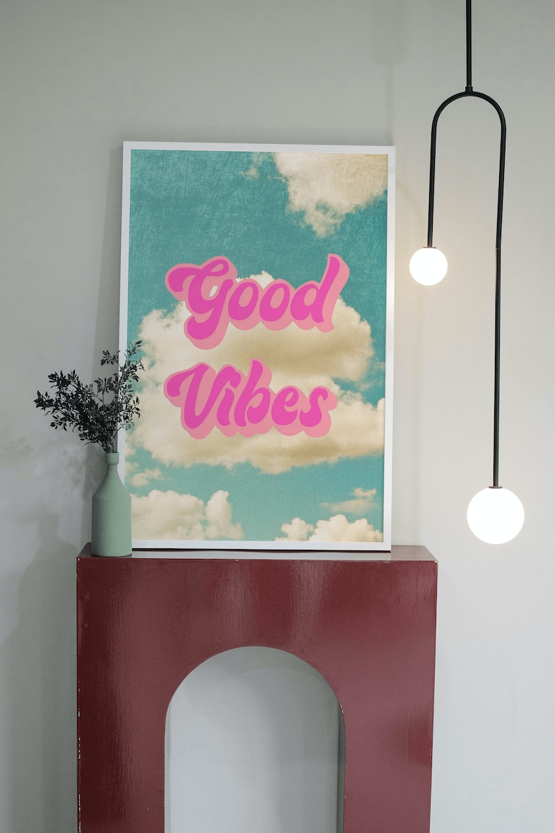 Good Vibes Poster Good Vibes Print Art Hippie Room Decor - Etsy