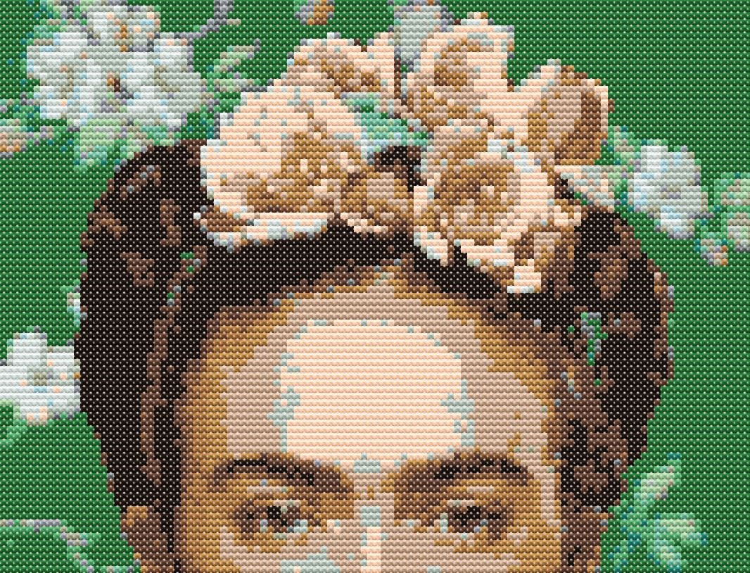 Frida Kahlo Cross Stitch Pattern, Instant Download PDF Pattern, Counted ...