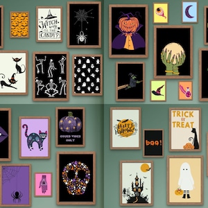 Halloween Mega Bundle Set - 30 Printables, Halloween Wall Art ...