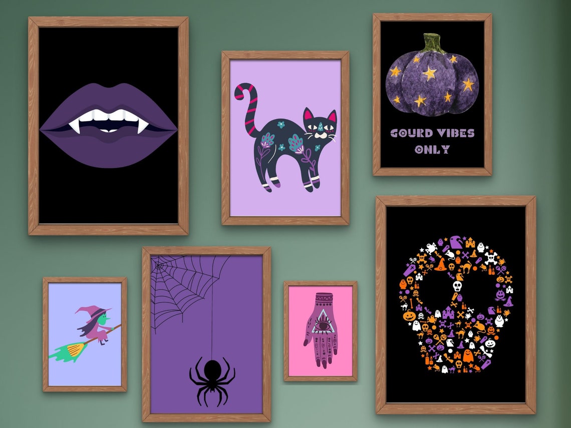 Halloween Mega Bundle Set 30 Printables Halloween Wall Art - Etsy