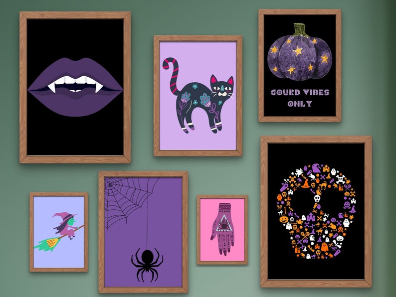 Halloween Mega Bundle Set - 30 Printables, Halloween Wall Art ...