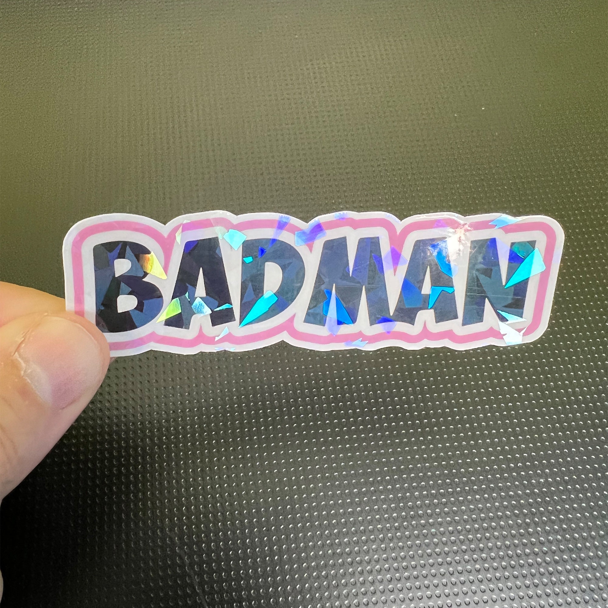 Holographic Anime Badman Stickers Anime Stickers Laptop - Etsy