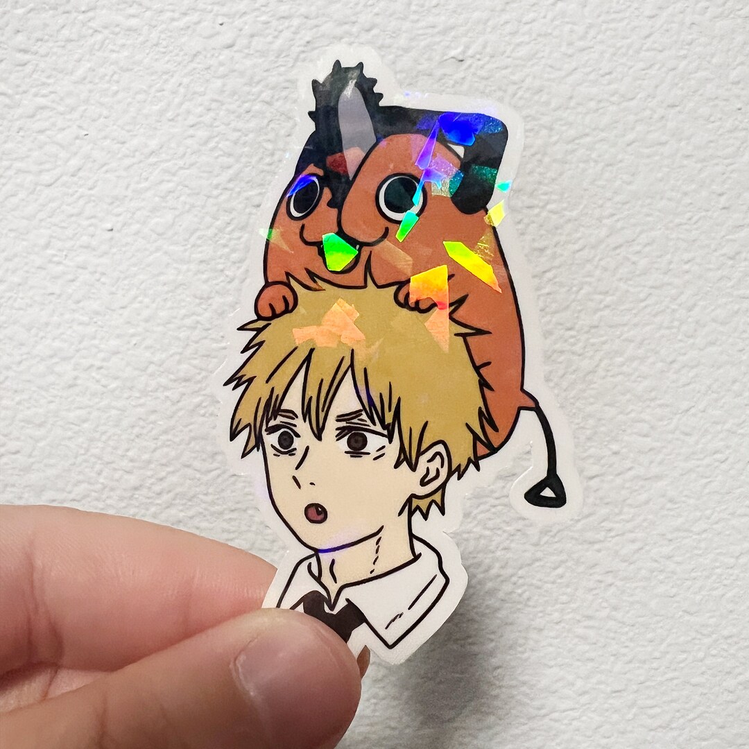 Holographic Anime Devil Dog Stickers Anime Stickers Laptop Sticker ...