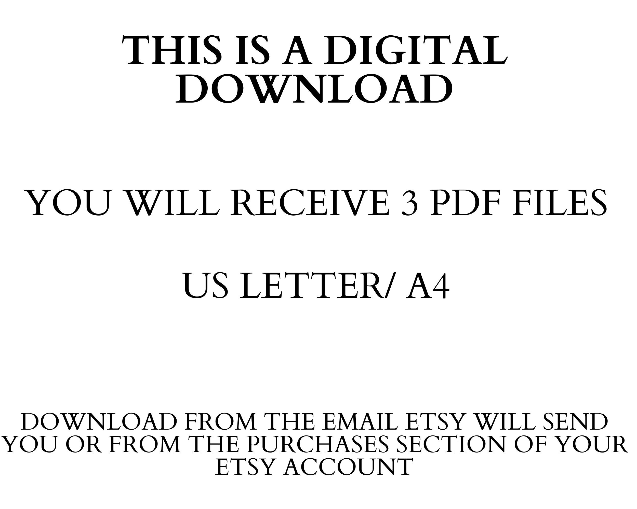 Children's Printable Letter Tracing Pages-check Them Out Now INSTANT ...