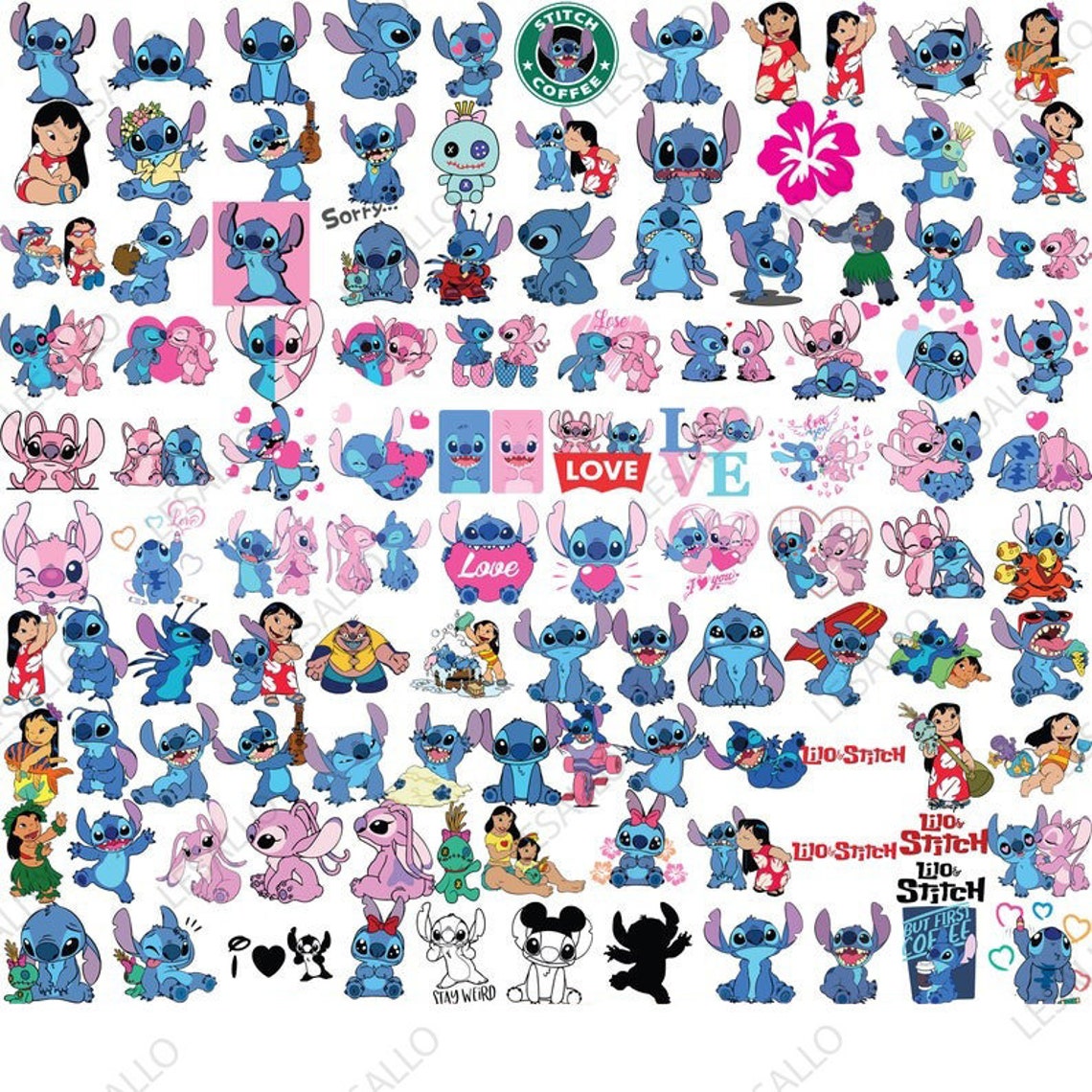 550 Stitch Svg Png Stitch Bundle Stitch Clipart Stitch - Etsy Australia