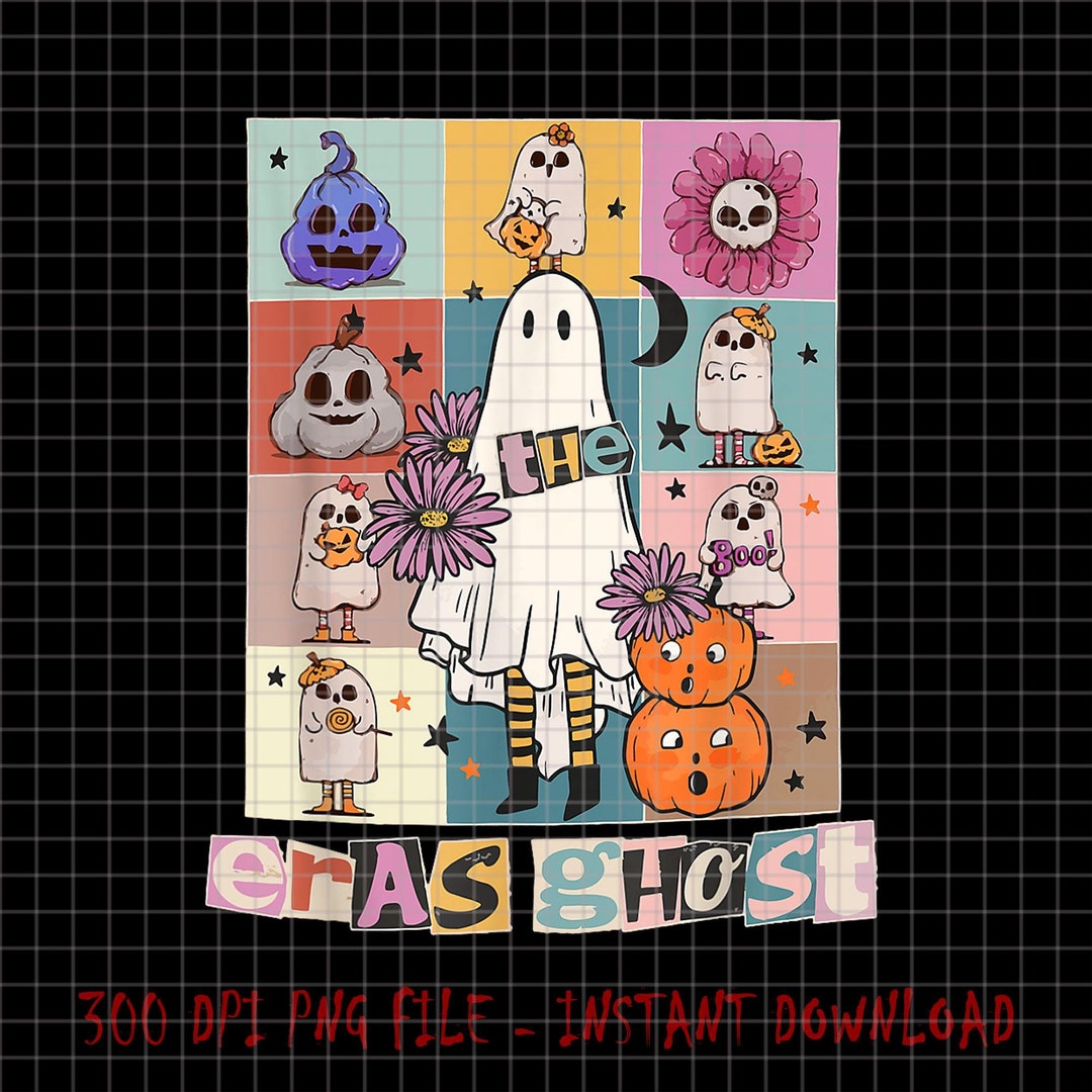 In My Spooky Era Ghost PNG, Cute Ghost Design, Retro Halloween Shirt ...