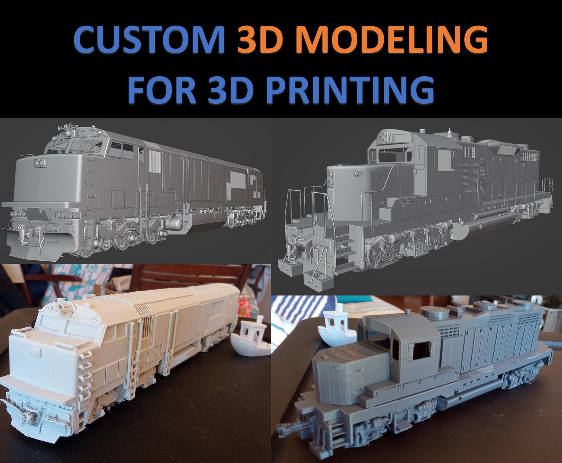 Railroad 3D Modeling for 3D Printing - Etsy