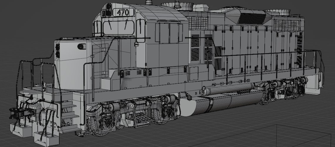 EMD GP20 Diesel Train Locomotive Print Ready High Detail - Etsy