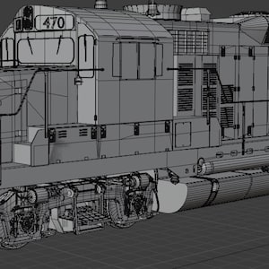 EMD GP20 Diesel Train Locomotive | Print Ready | High Detail - Etsy